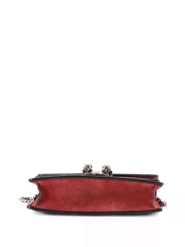 Gucci Dionysus Blooms Print Gg Coated Canvas Super Mini Crossbody Bag - Brown