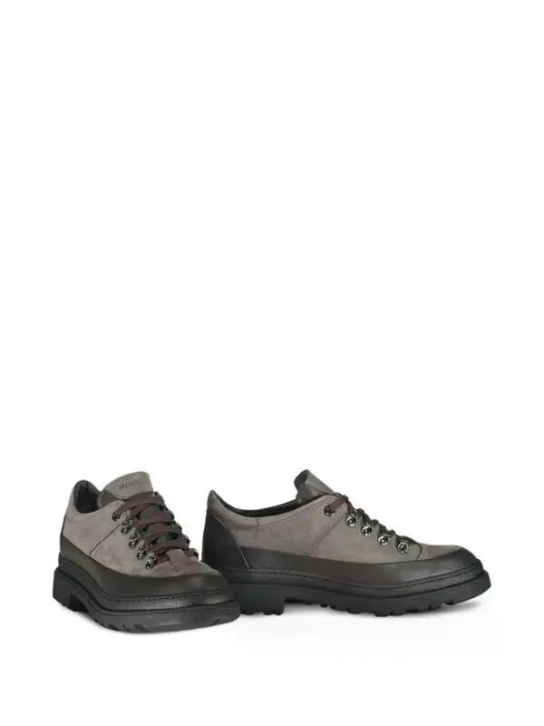 MOORER Roque Leather Hiking Boots - Grey