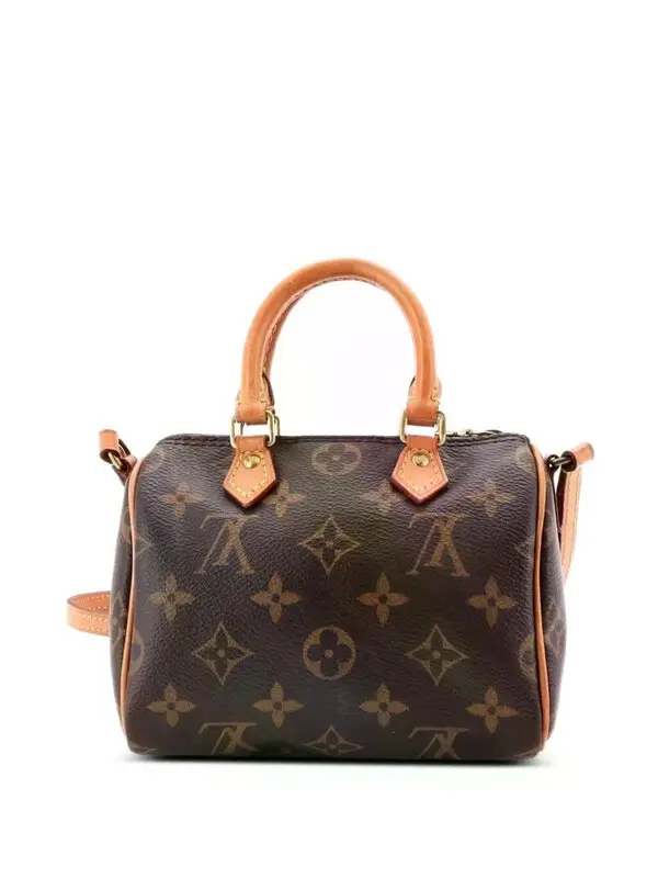LOUIS VUITTON Speedy Bandouliere Nano Crossbody Bag Monogram Canvas - Brown