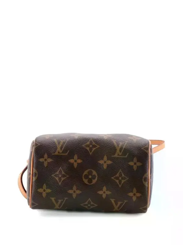 LOUIS VUITTON Speedy Bandouliere Nano Crossbody Bag Monogram Canvas - Brown