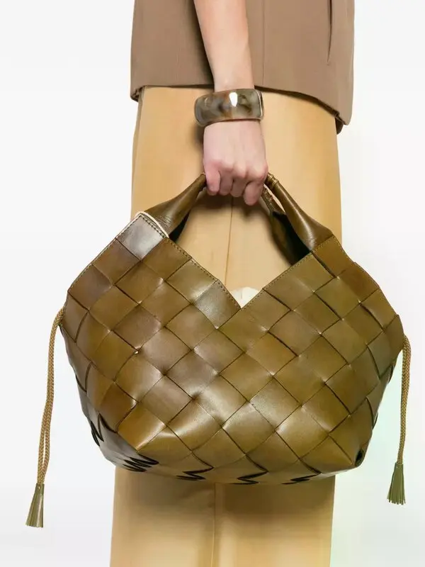Dragon Diffusion Woven Leather Tote