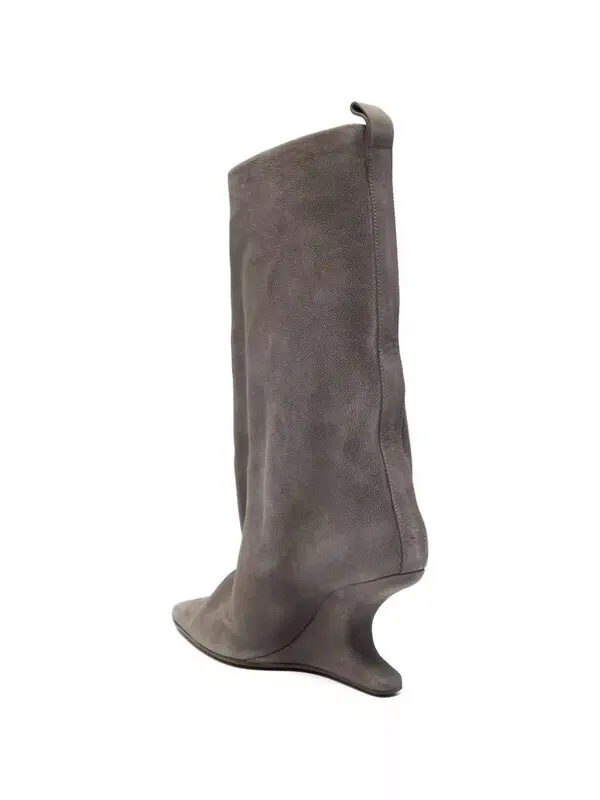 Rick Owens Pointed-toe Leather Boots