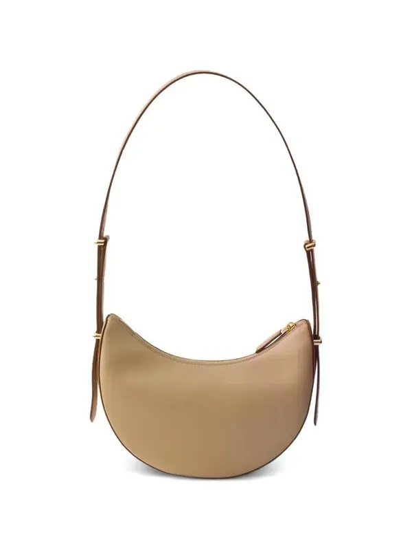 Prada Arqué Leather Shoulder Bag - Neutrals