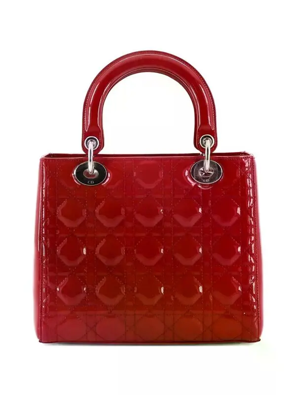 Dior Lady Medium Satchel - Red