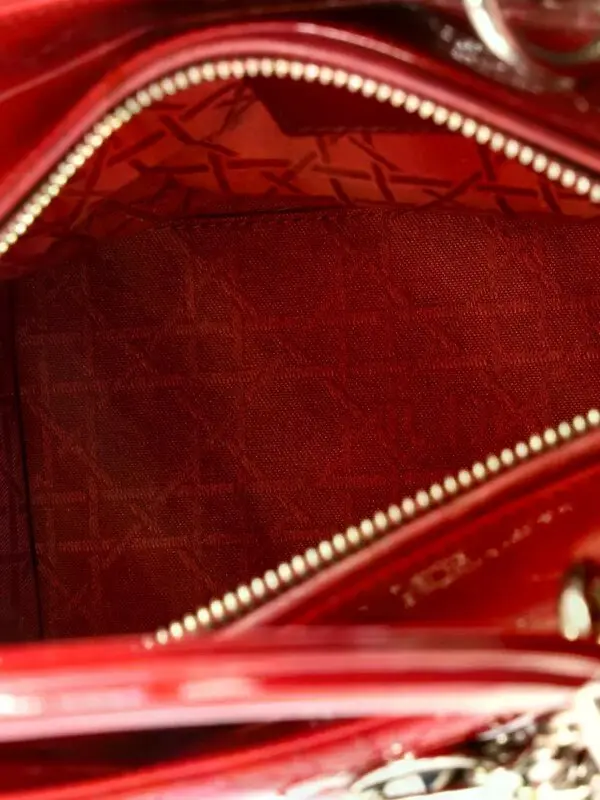 Dior Lady Medium Satchel - Red