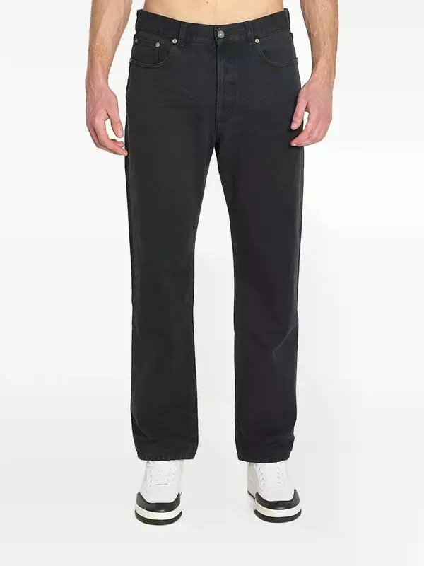 Saint Laurent Five-pocket Jeans With Leather Patch