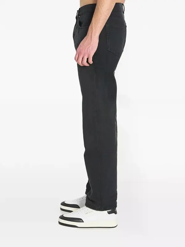 Saint Laurent Five-pocket Jeans With Leather Patch