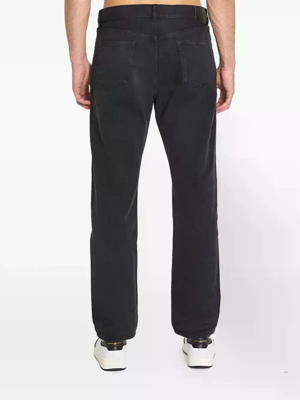 Saint Laurent Five-pocket Jeans With Leather Patch