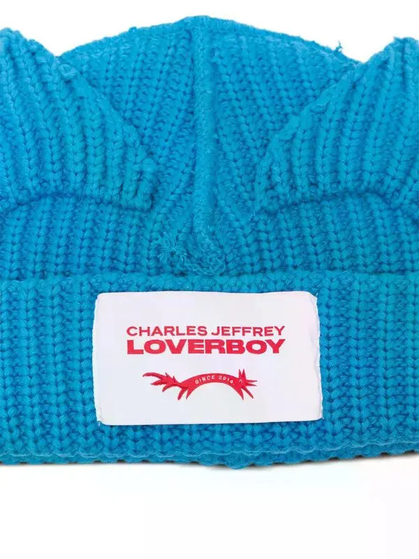 CHARLES JEFFREY Ears Beanie - Blue