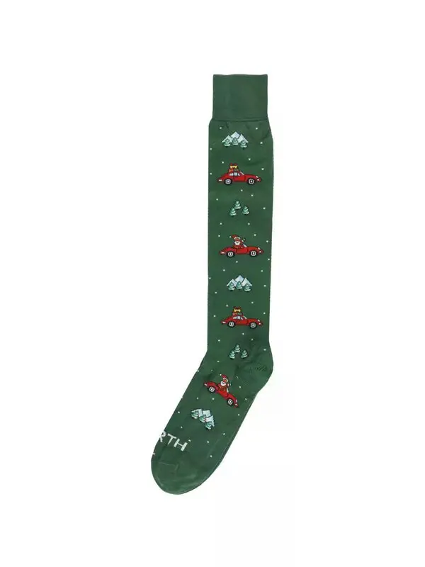 MC2 SAINT BARTH Printed Socks - Green