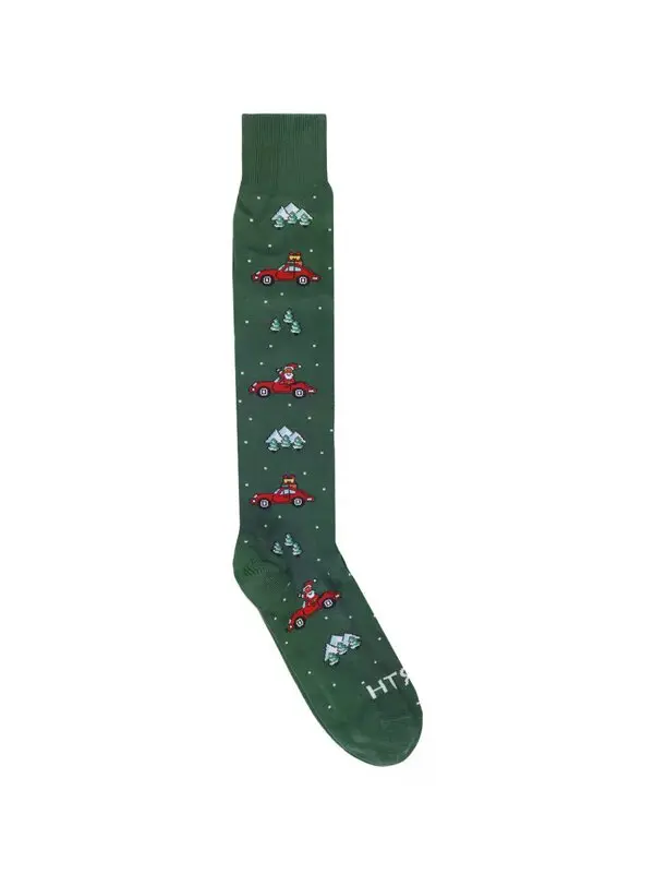 MC2 SAINT BARTH Printed Socks - Green