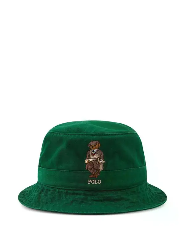 Polo Ralph Lauren Bear-detail Bucket Hat - Green