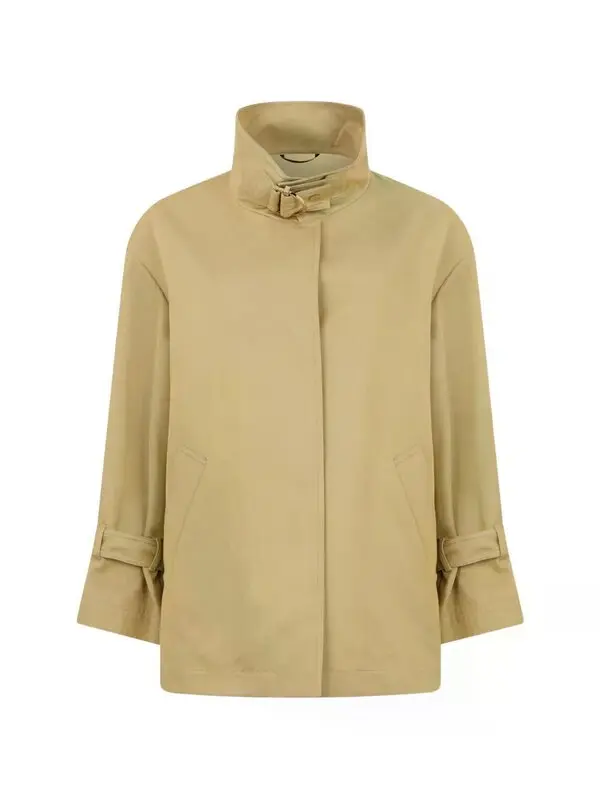 MOORER Funnel-neck Raincoat