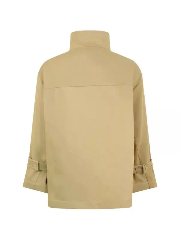 MOORER Funnel-neck Raincoat