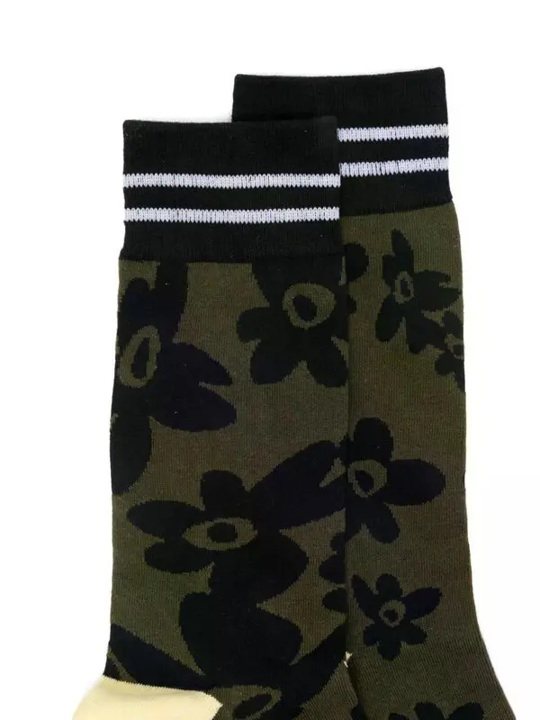 PERKS AND MINI Floral Striped Socks