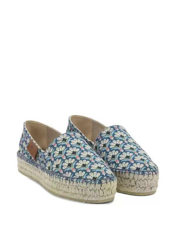 Etro Floral-print Platform Espadrilles