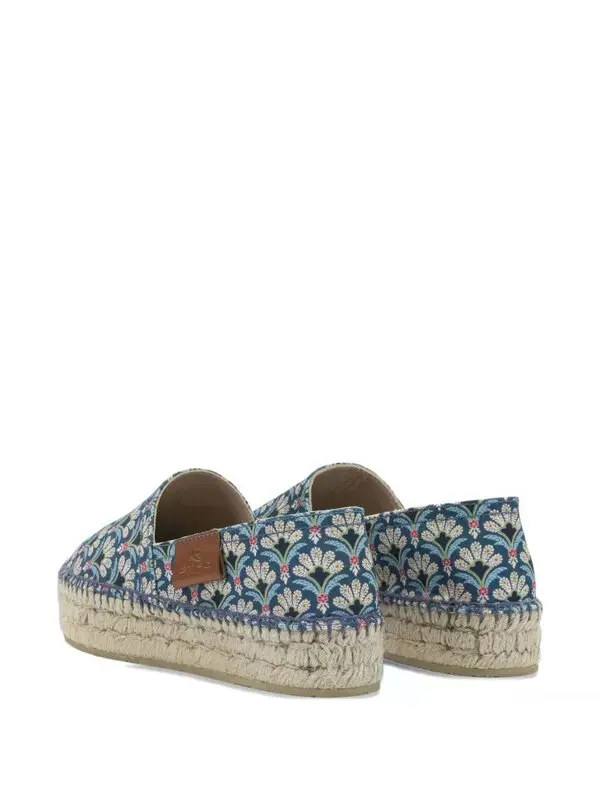 Etro Floral-print Platform Espadrilles