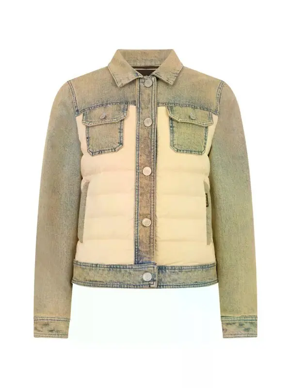 MOORER Quilted-panel Jacket - Neutrals