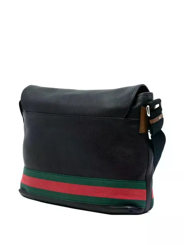 Gucci 2016-2025 Leather Web Messenger Bag