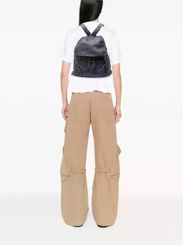 Balenciaga Lambskin Motocross Classic Traveler Backpack