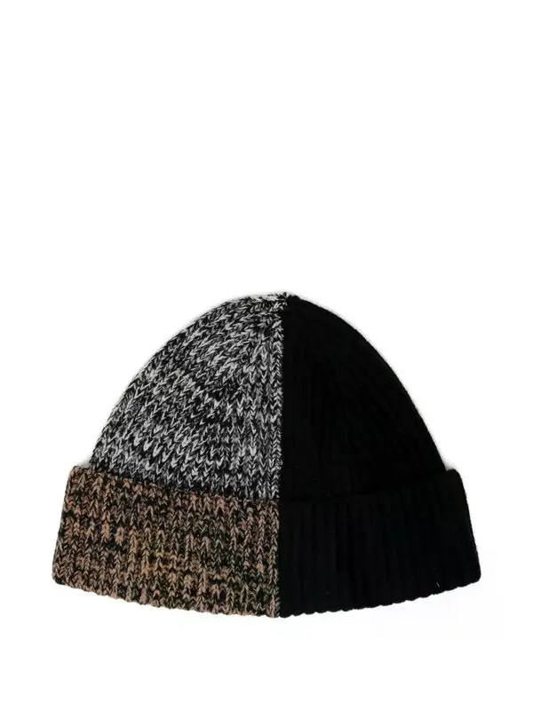 JOSEPH Merino Collage Beanie - Black