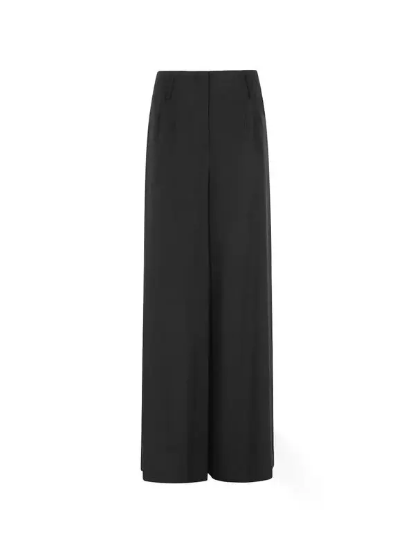 Federica Tosi Wide-leg Trousers - Black