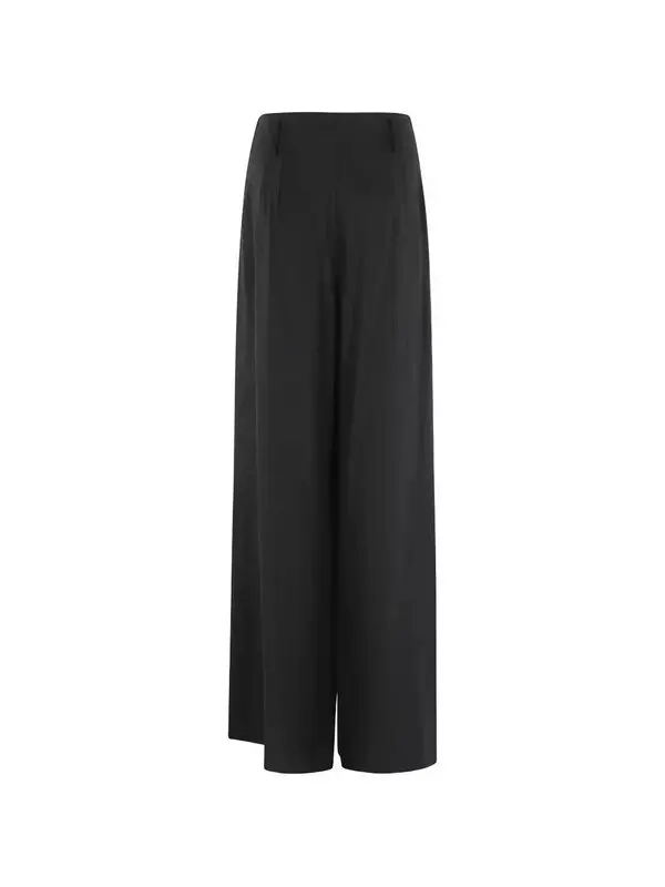 Federica Tosi Wide-leg Trousers - Black