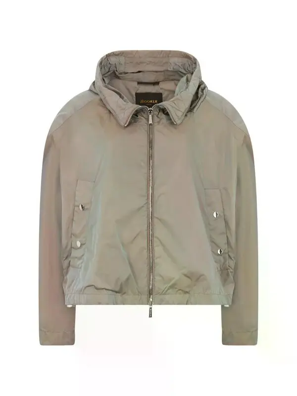 MOORER Hooded Zip Jacket