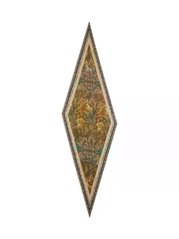 PIERRE-LOUIS MASCIA Aloeuw Floral Paisley Silk Scarf - Neutrals