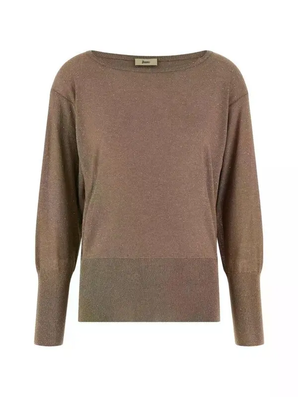 Herno Sequin-appliqué Sweater - Brown