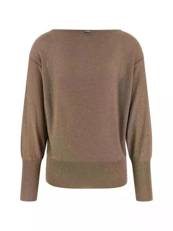 Herno Sequin-appliqué Sweater - Brown