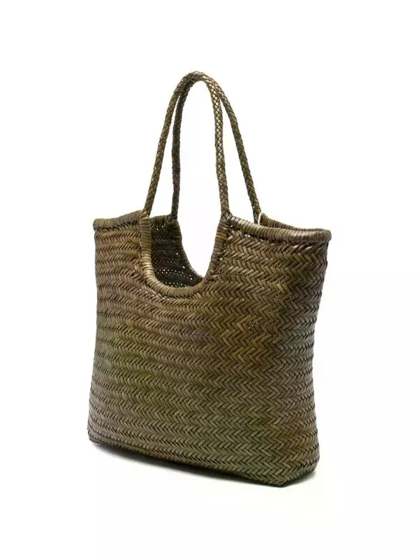 Dragon Diffusion Woven Handle Tote - Green