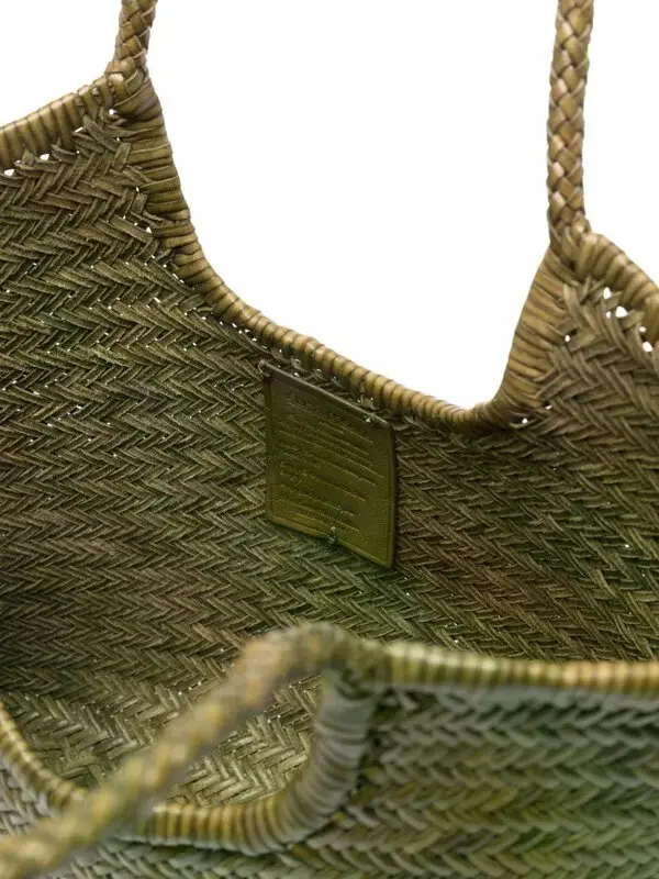 Dragon Diffusion Woven Handle Tote - Green