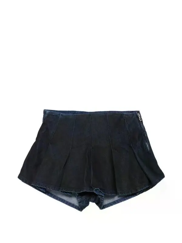 DIESEL Pleated Denim Shorts