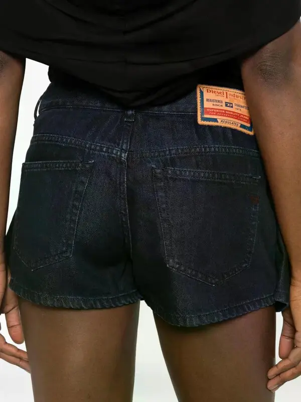 DIESEL Pleated Denim Shorts