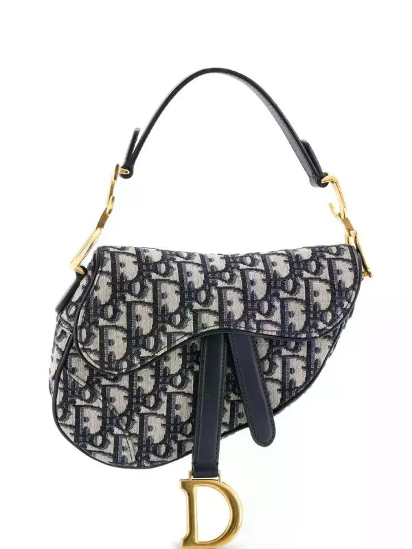 Dior Saddle Mini Shoulder Bag Oblique Canvas - Blue