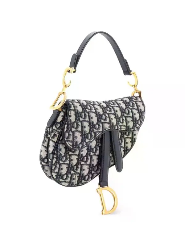 Dior Saddle Mini Shoulder Bag Oblique Canvas - Blue