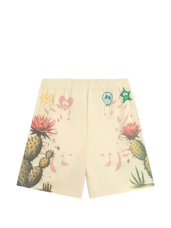 BARROW Cactus-print Shorts