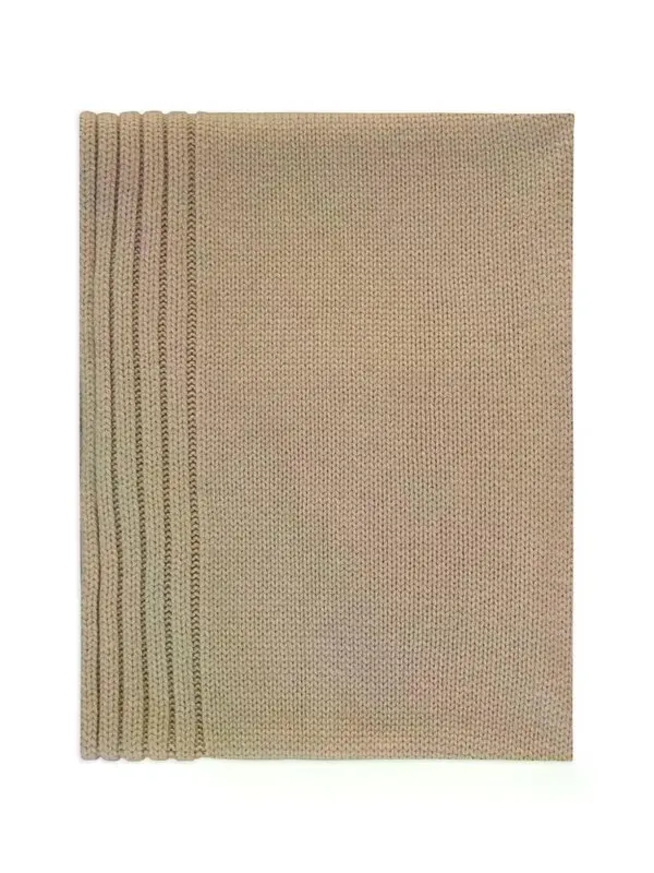 MOORER Patch-pocket Ribbed Scarf