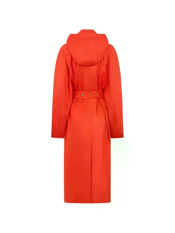 MOORER Belted Hooded Coat