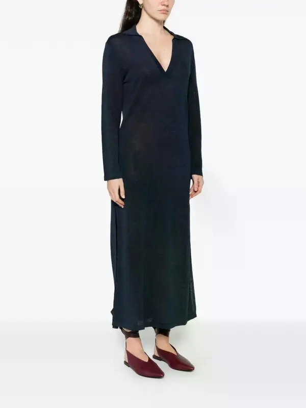 P.a.r.o.s.h V-neck Maxi Dress - Blue