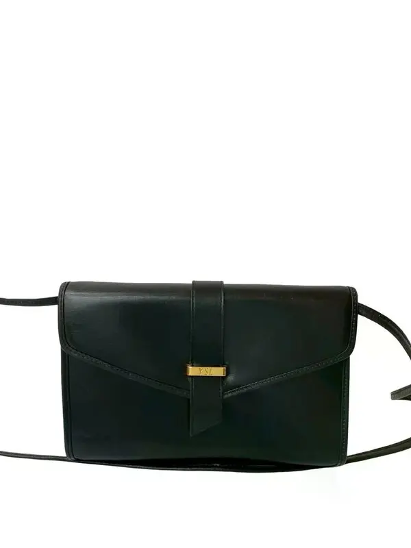 Saint Laurent 20th Century Leather Envelope Crossbody Bag - Black