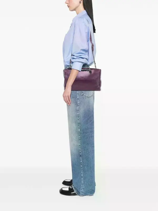 Gucci 2016-2025 Medium Bamboo Shopper Satchel - Purple