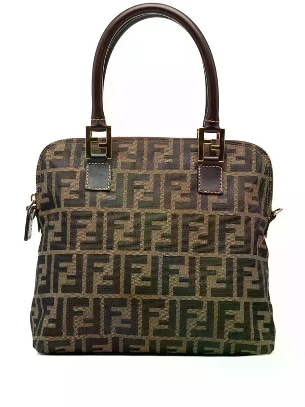 Fendi Zucca Canvas Satchel 20th Century