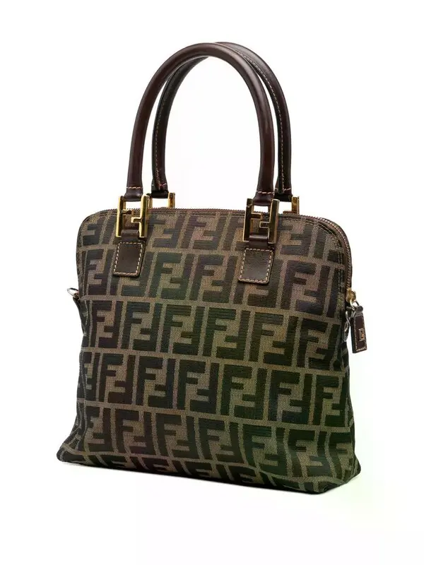 Fendi Zucca Canvas Satchel 20th Century