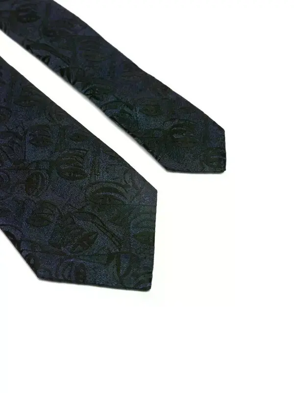 Emporio Armani Patterned Neck Tie - Blue