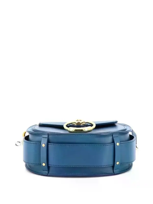 Chloé Tess Small Leather Shoulder Bag - Blue