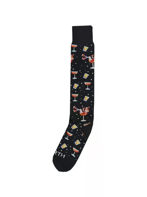 MC2 SAINT BARTH Patterned Socks - Black