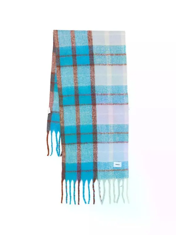 BONSAI Fringed Scarf - Blue