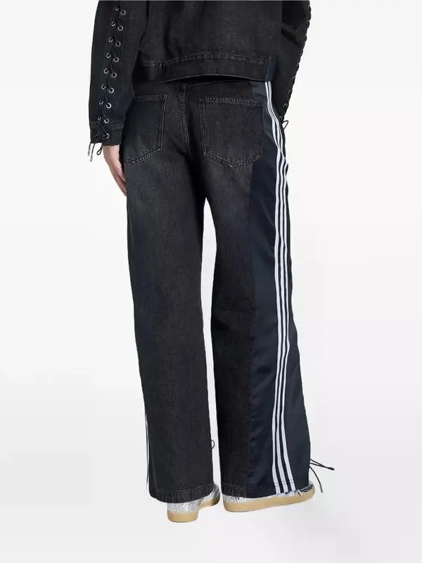 Adidas Lace-up Trousers With Striped Detail